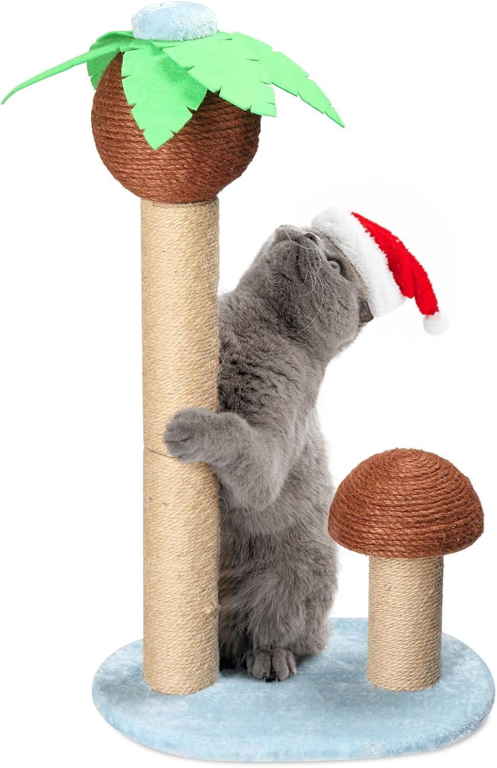 Coconut Palm Tree Cat Scratching Post, Natural Sisal Covered Frame, 27.5in Coconut Palm Tree Cat ...