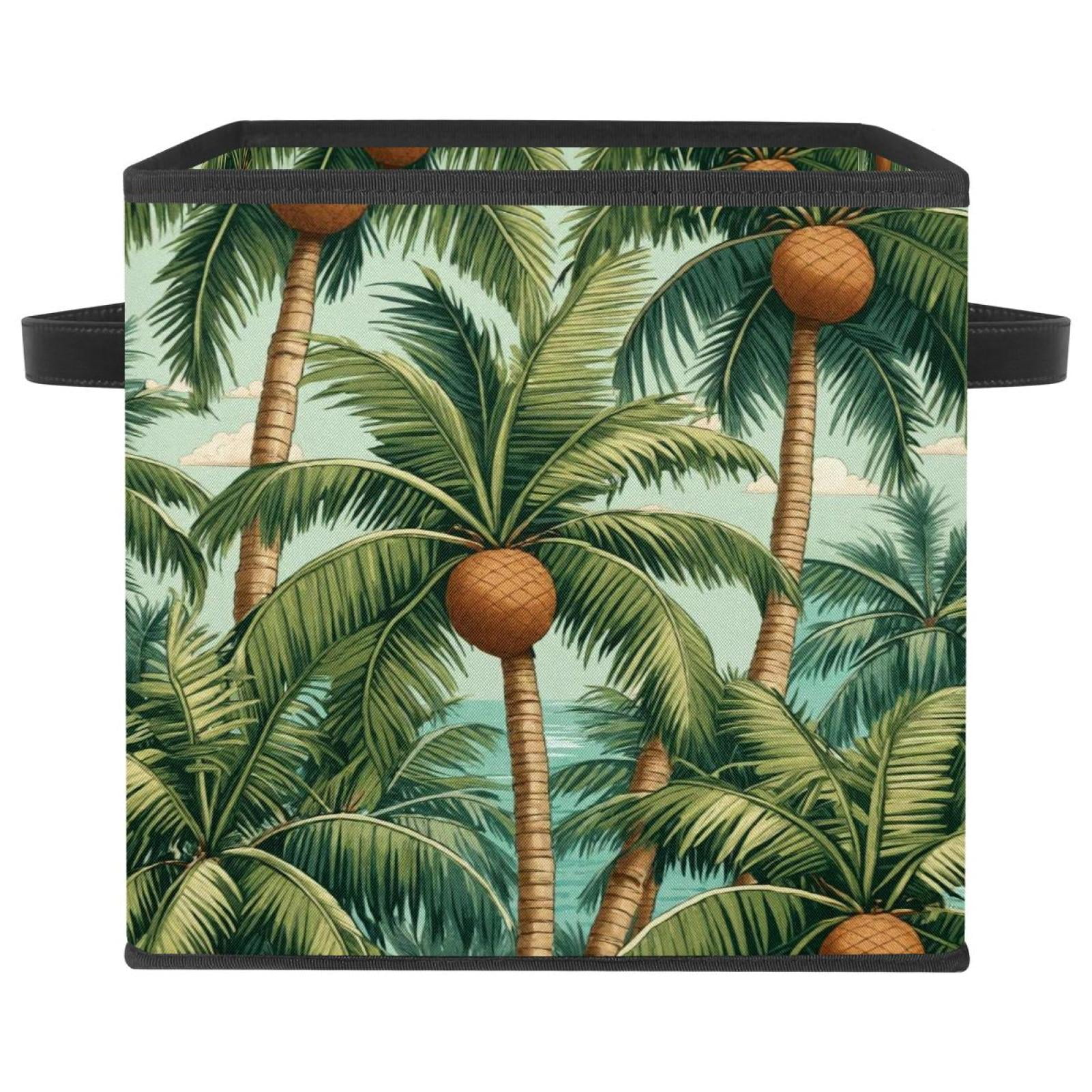 Coconut Palm Tree Storage Bins, Extra Large Closet Storage Cube for ...