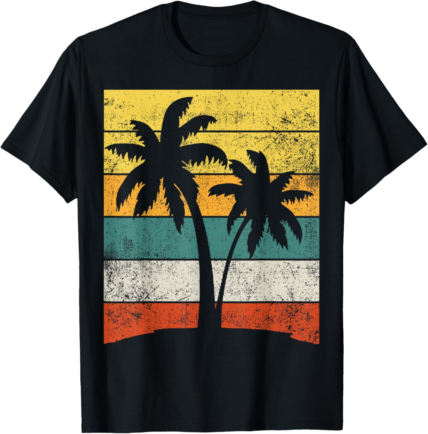 Coconut Palm Tree T-Shirt Casual Short Sleeve Shirt - Walmart.com