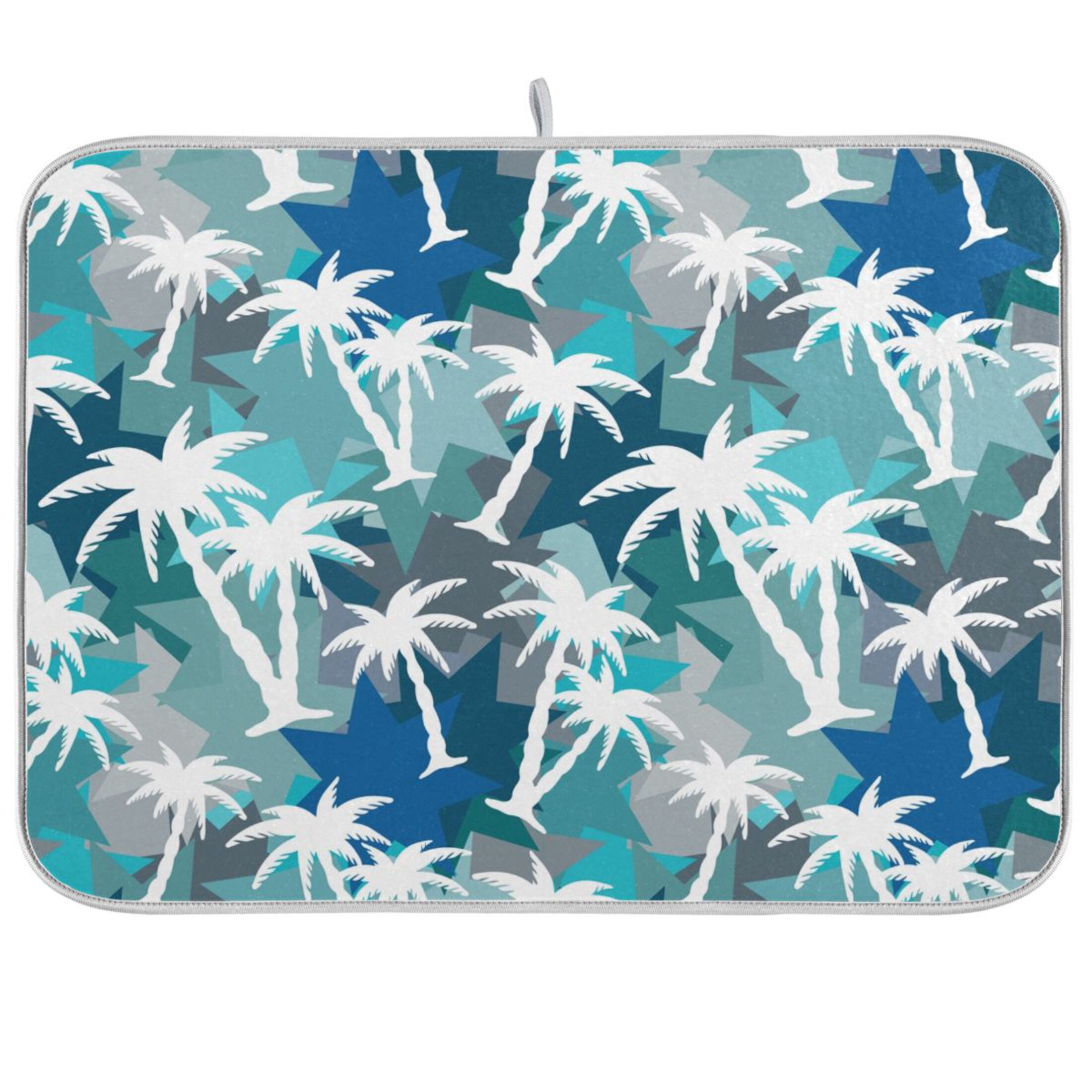 Coconut Palm Trees Camouflage Dish Drying Mat Microfiber Kitchen Mats ...
