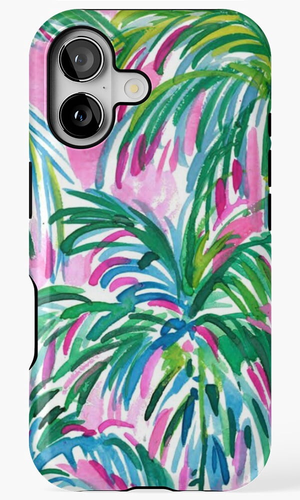 Coconut Pulitzer Three Tropical Pattern Art Phone Case for iPhone 11 12 ...
