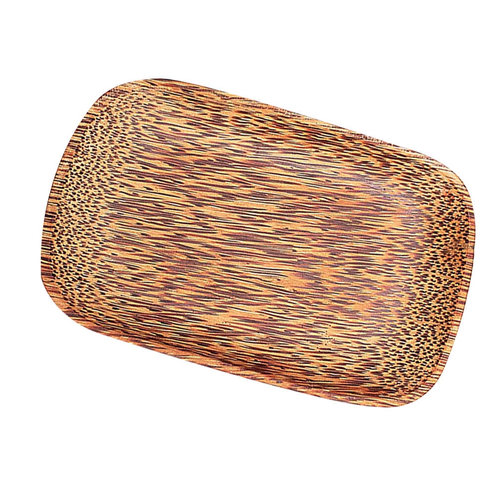 Coconut Saucer Tray Food Tray Service Plate Tea Set Tray Long Dish ...