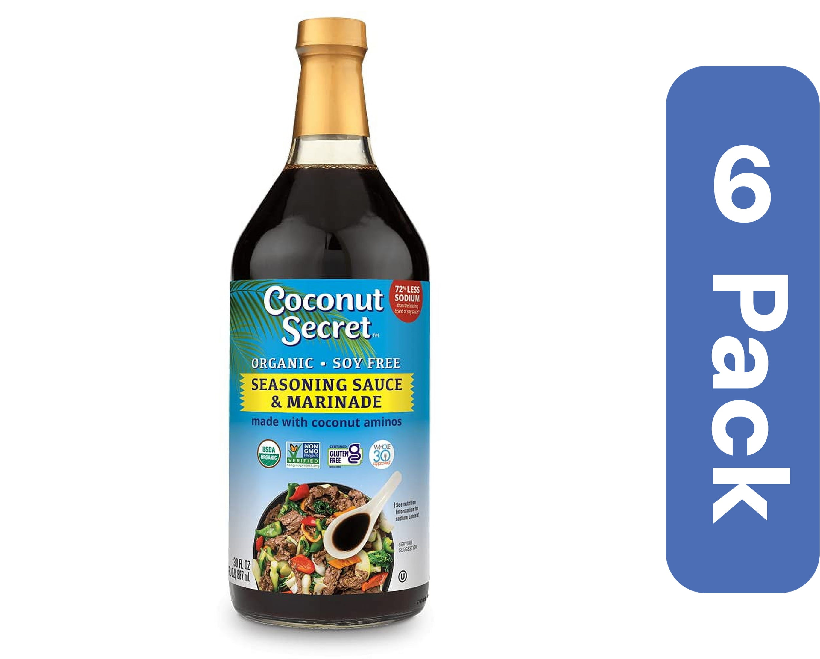 Coconut Secret Coconut Aminos 30 oz (Pack of 6) - Walmart.com