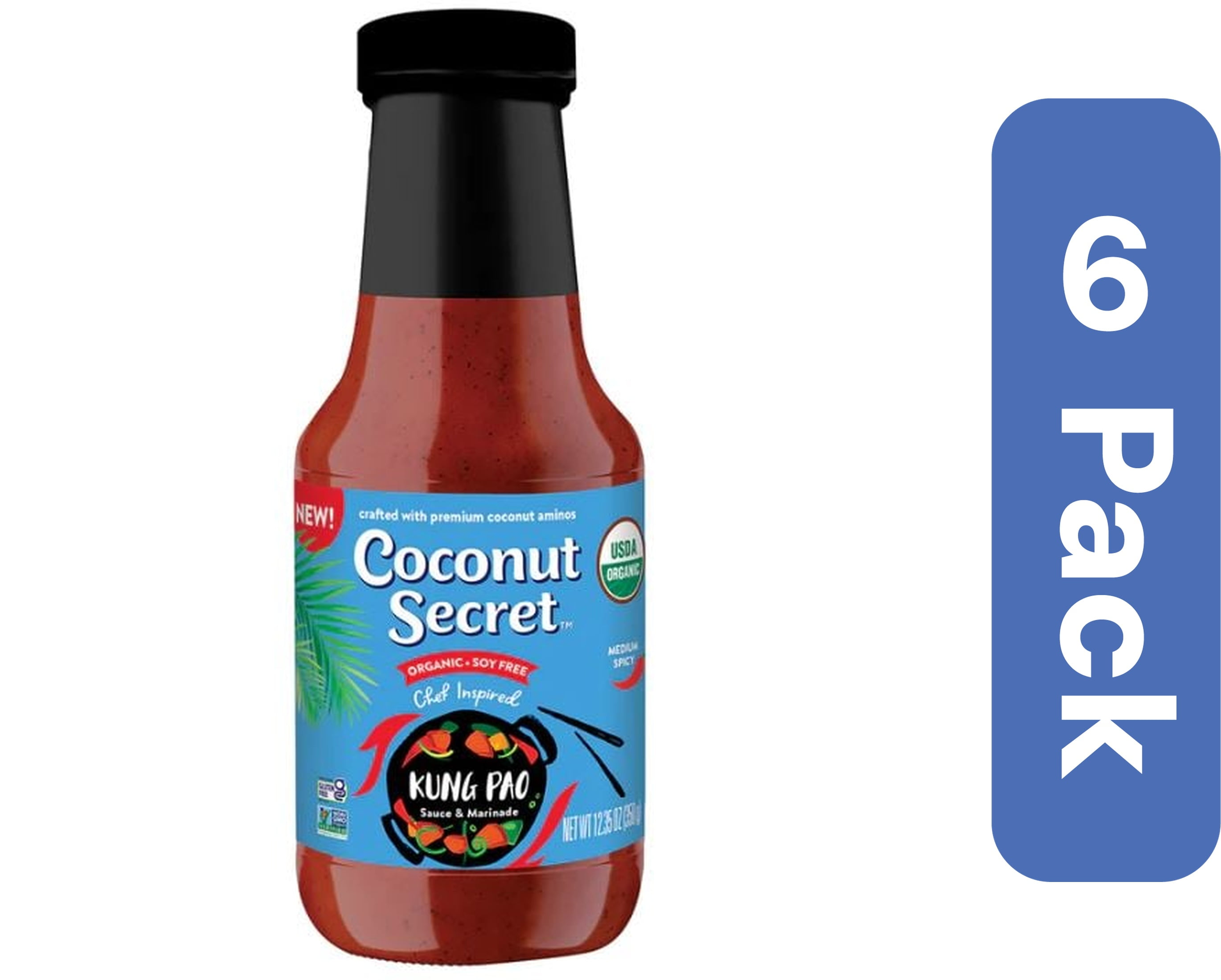 Coconut Secret Kung Pao Sauce 12.3 oz (Pack Of 6) - Walmart.com