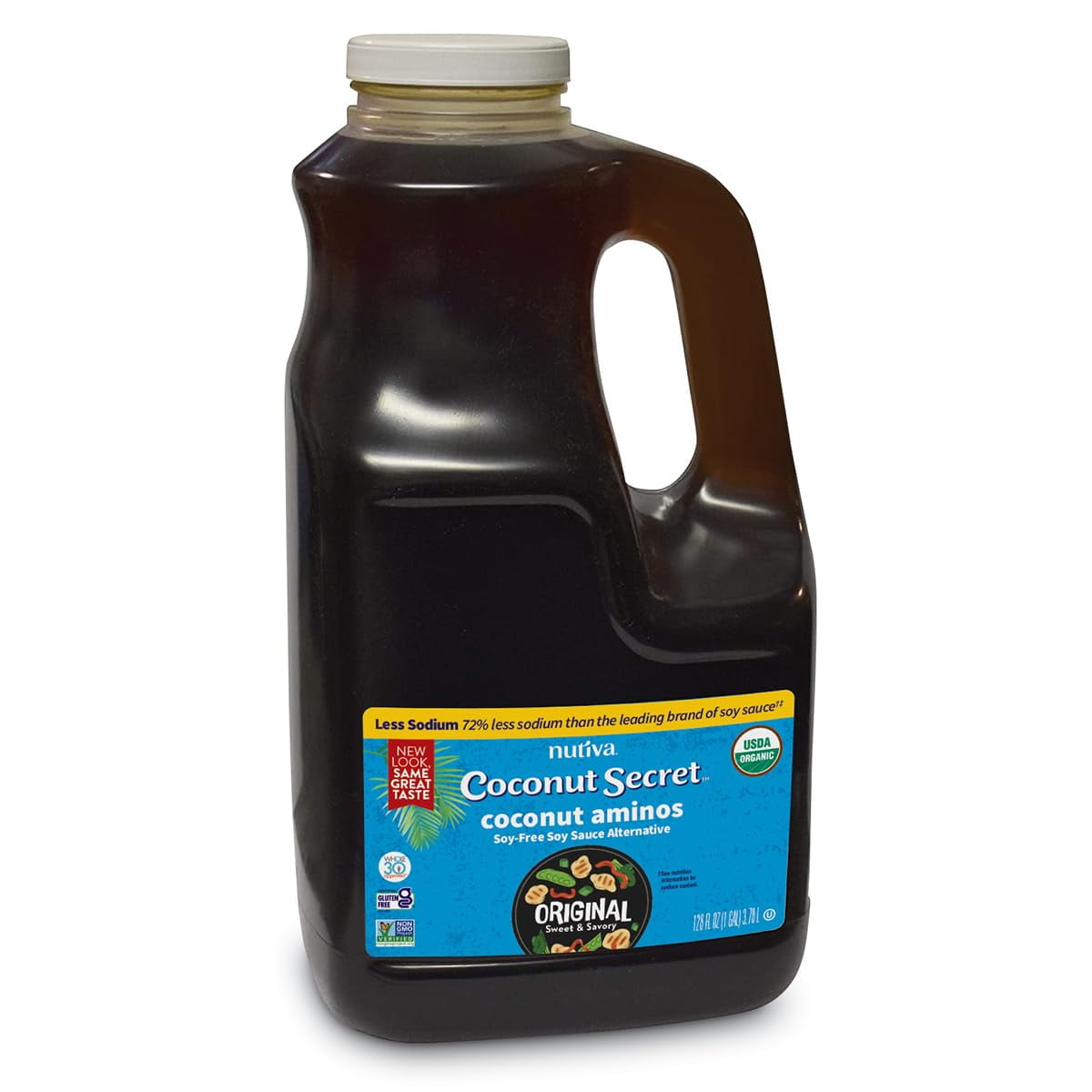 Coconut Secret, Organic Liquid AKF18 Coconut Aminos, 128 oz, All ...