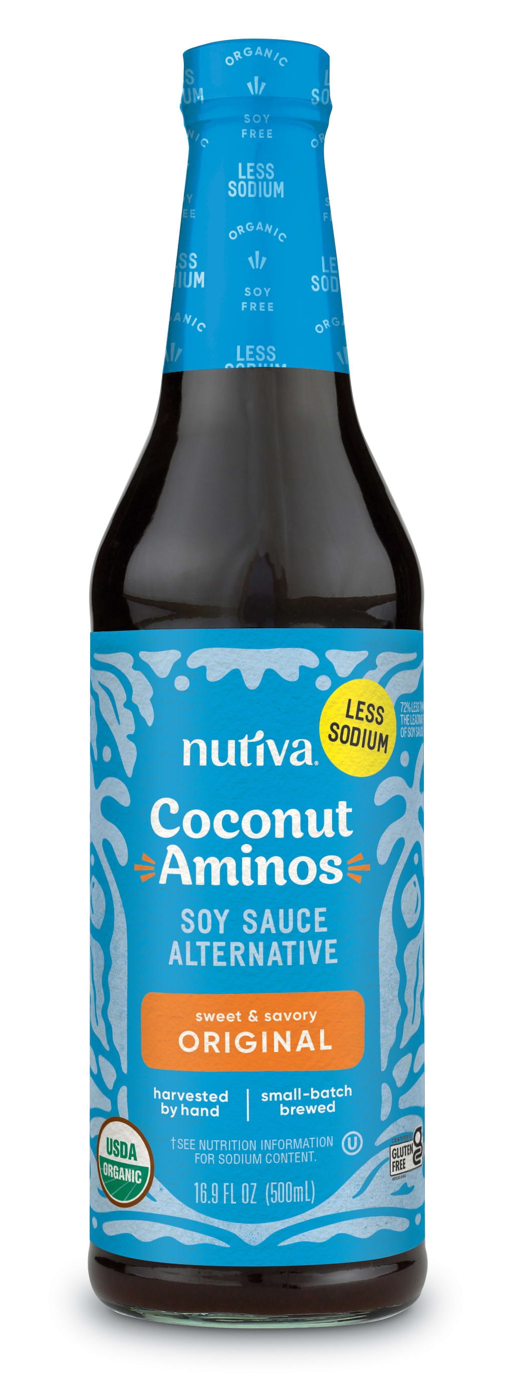 Nutiva, Coconut Aminos Organic Soy Free Seasoning Sauce & Marinade, 16. ...