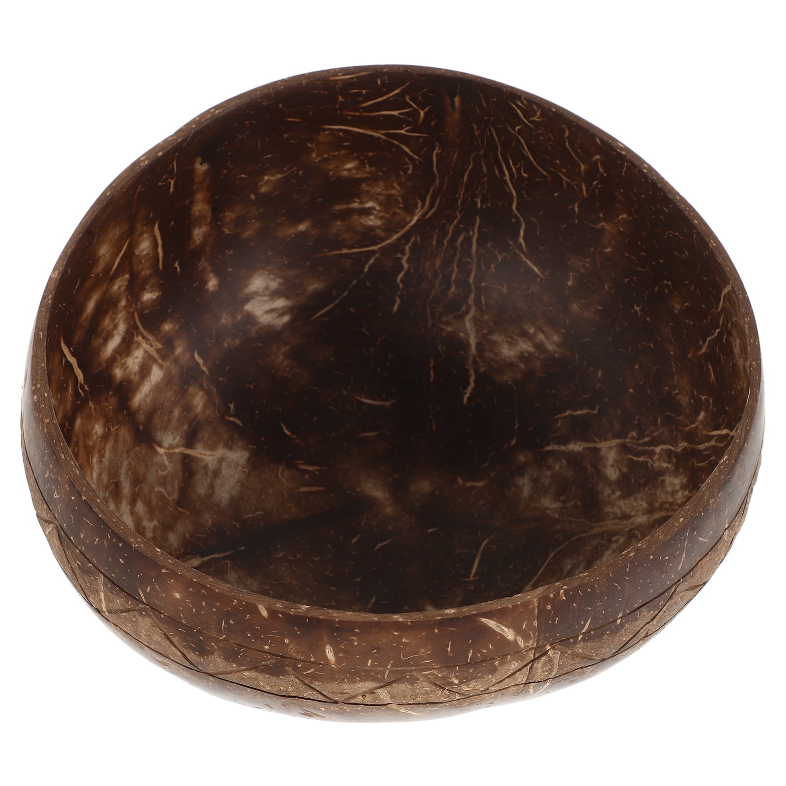 GOOHOCHY Natural Coconut Shell Bowls for Kitchen Multi Color Wooden ...