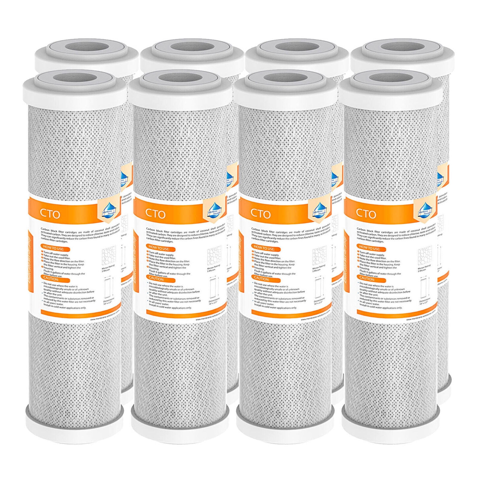 Coconut Shell CTO, Membrane Solutions Carbon Block Drinking Water ...