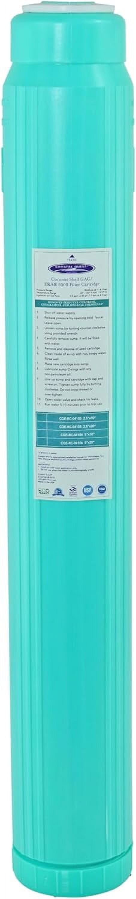Coconut Shell Water Filter Cartridge - Reduces Chlorine Chloramines ...