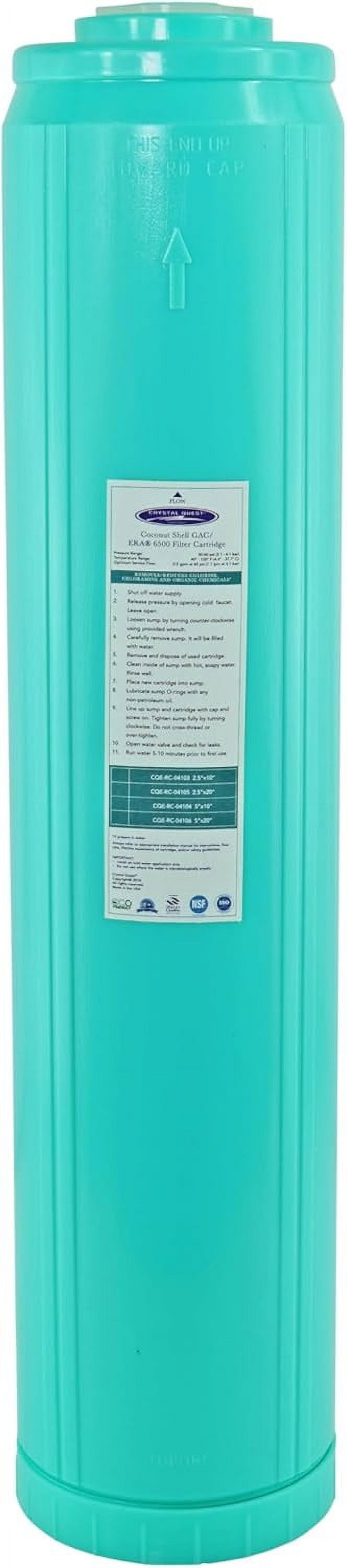 Coconut Shell Water Filter Cartridge - Reduces Chlorine Chloramines ...