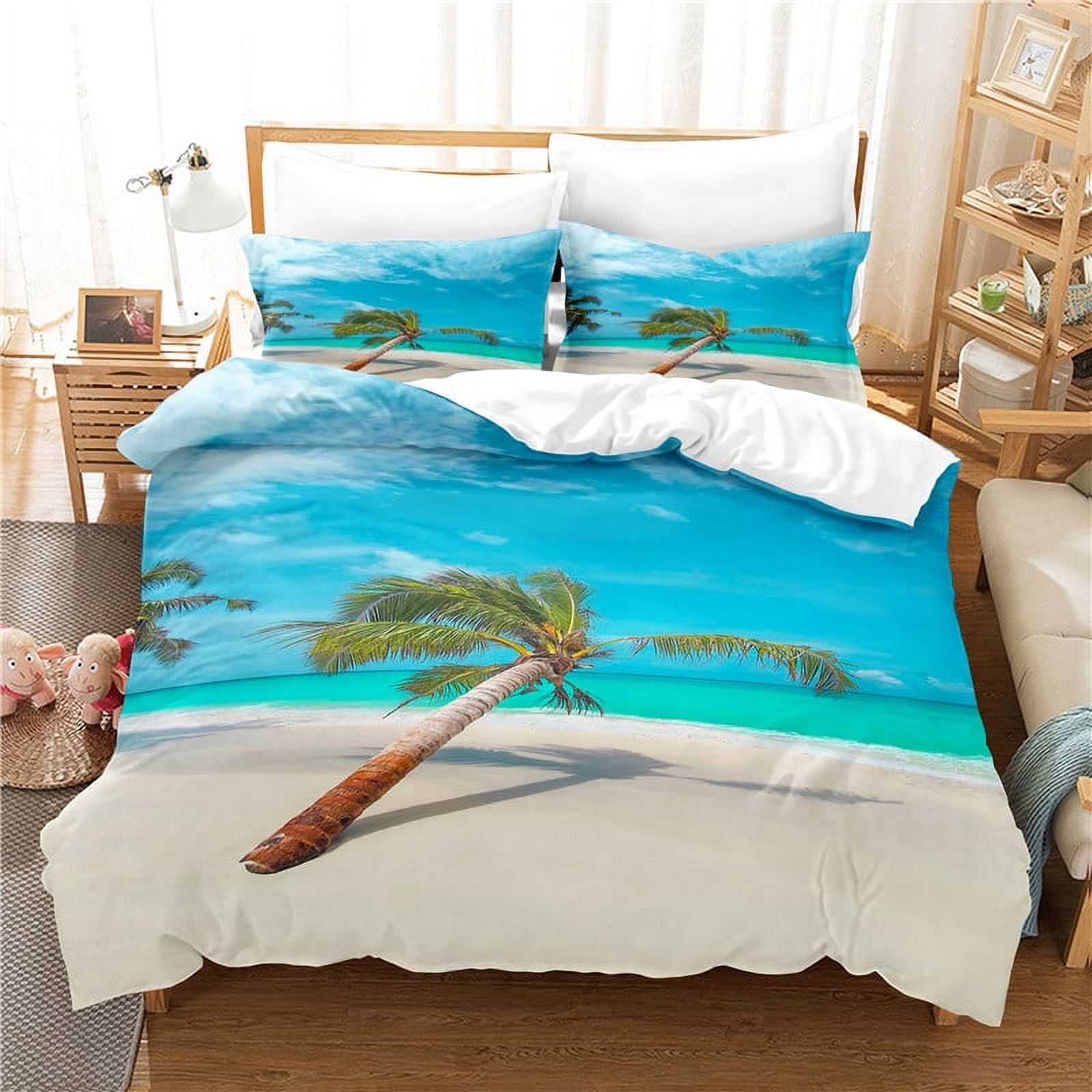 Coconut Tree Beach Bedding Set Duvet Cover Set 3d Bedding Digital ...