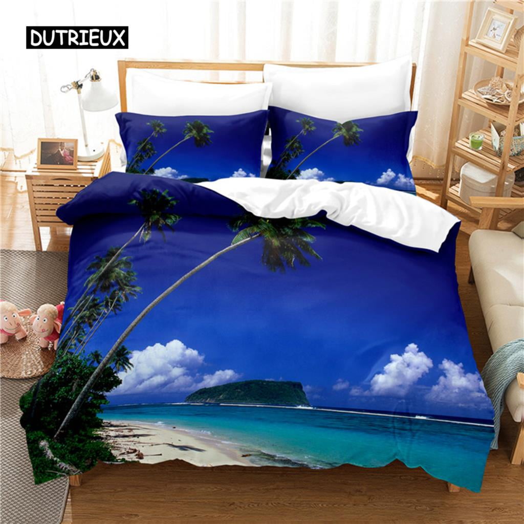 Coconut Tree Beach Bedding Set Duvet Cover Set 3d Bedding Digital ...