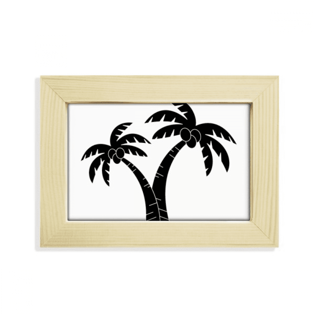 Coconut Tree Beach Outline Desktop Decorate Photo Frame Picture Art ...