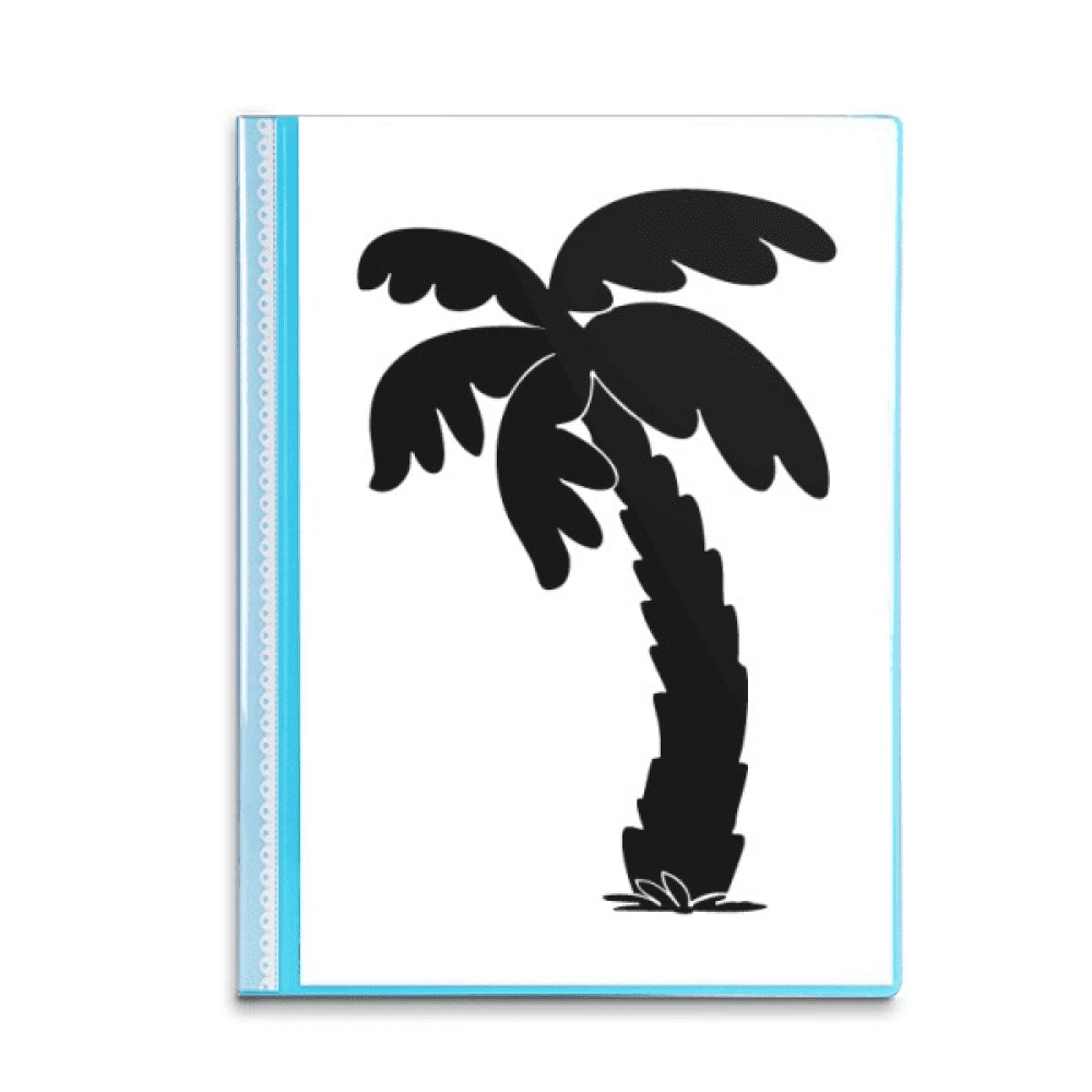 Coconut Tree Black Outline Book Sheet Protectors Portfolio Binder ...