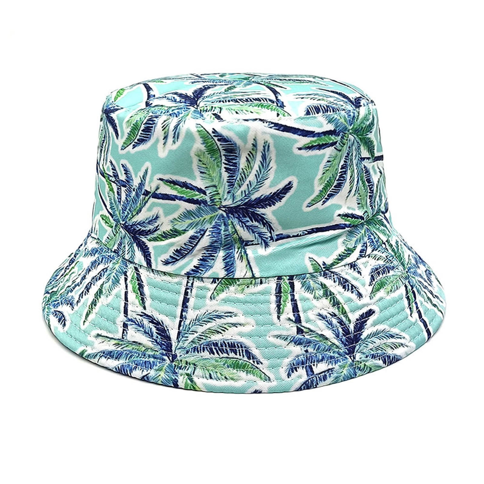 Coconut Tree Double Fisherman Hat Female Sunscreen Sun Hat In Europe ...
