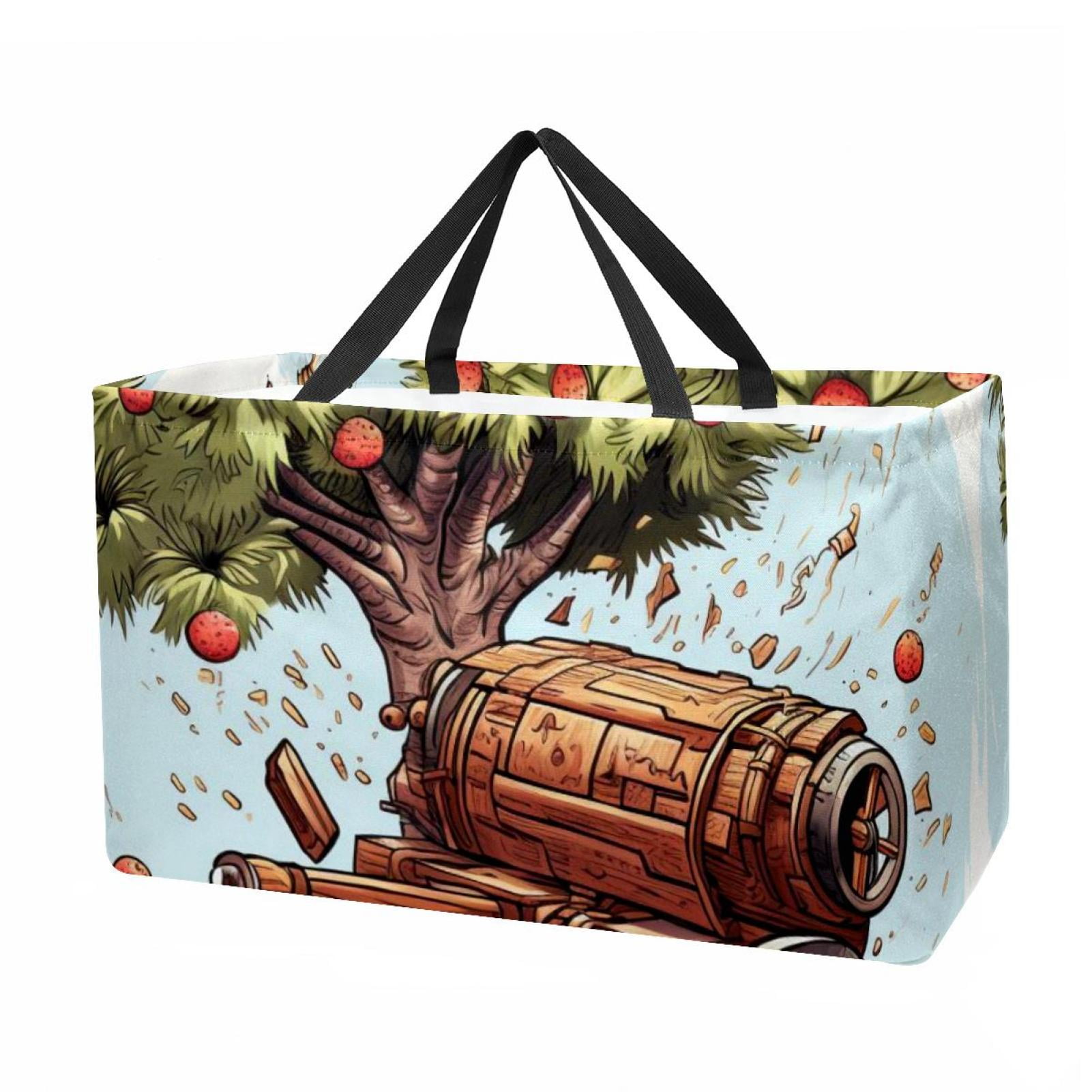 Coconut Tree Large Foldable Oxford Cloth Laundry Basket Beach Bag ...