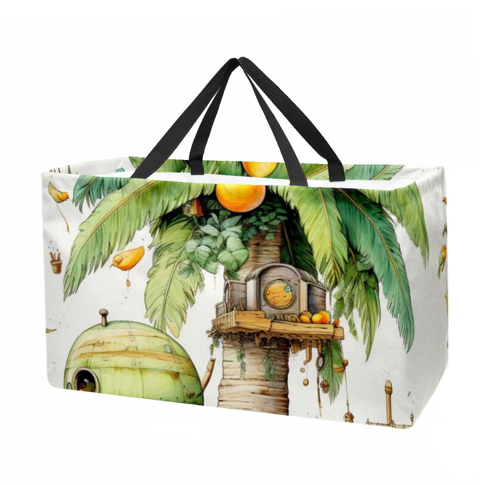 Coconut Tree Large Foldable Oxford Cloth Laundry Organizer with Picnic ...