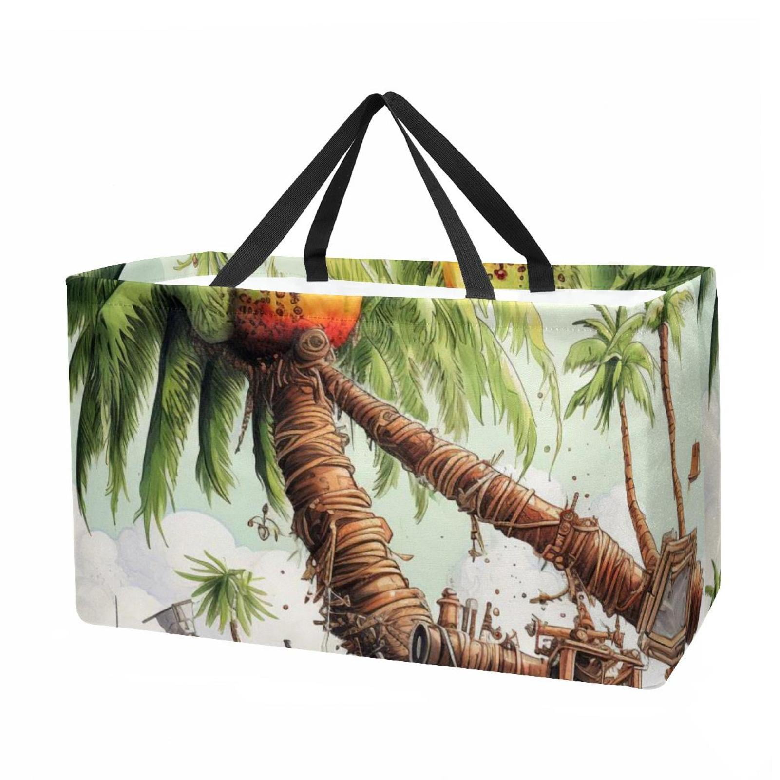 Coconut Tree Large Foldable Oxford Cloth Laundry Organizer with Picnic ...