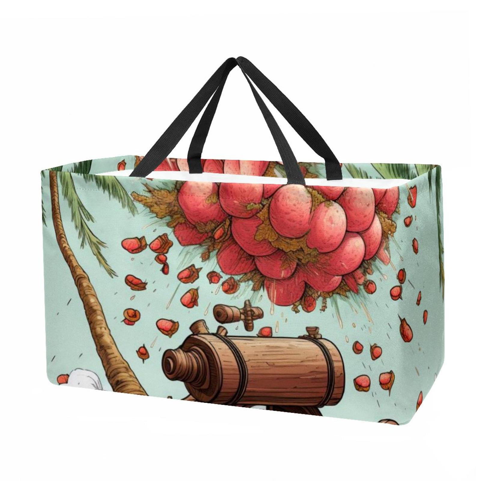 Coconut Tree Large Foldable Oxford Cloth Picnic Basket - Versatile ...