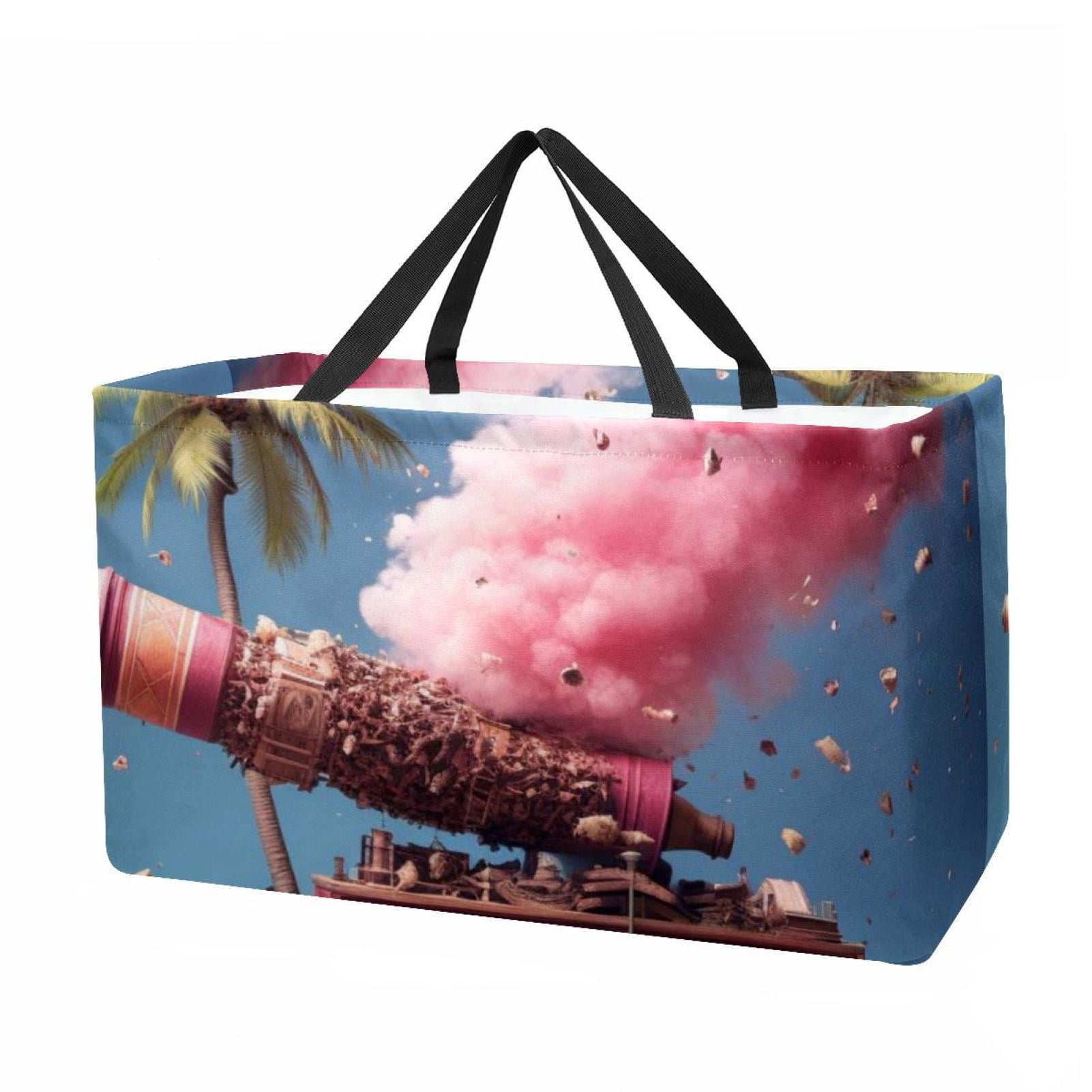 Coconut Tree Large Foldable Oxford Cloth Shopping Bag Laundry Basket ...