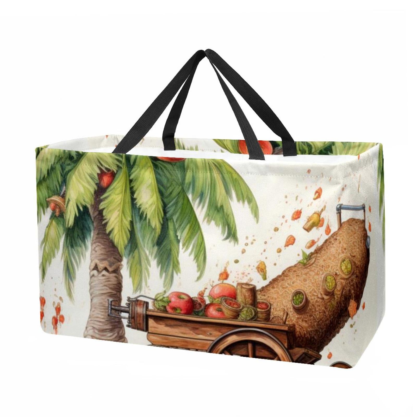 Coconut Tree Large Foldable Oxford Cloth Storage Bin Cube Organizer ...