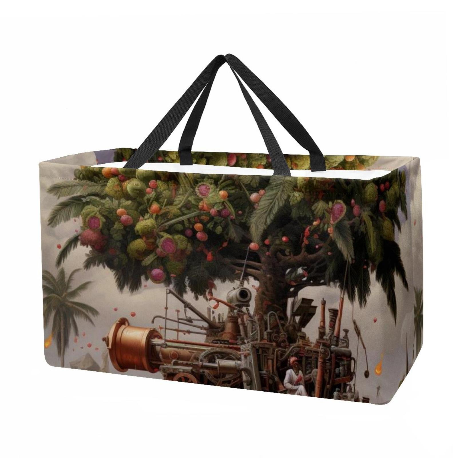 Coconut Tree Large Foldable Oxford Cloth Storage Bin Cube Organizer ...