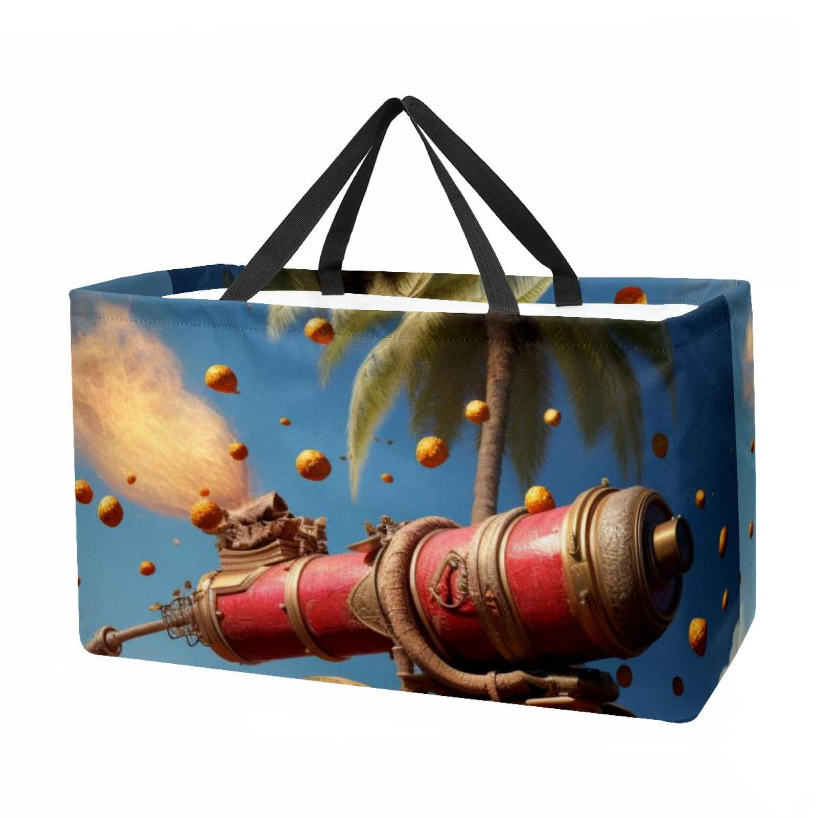 Coconut Tree Large Foldable Oxford Cloth Storage Bin Cube Organizer ...