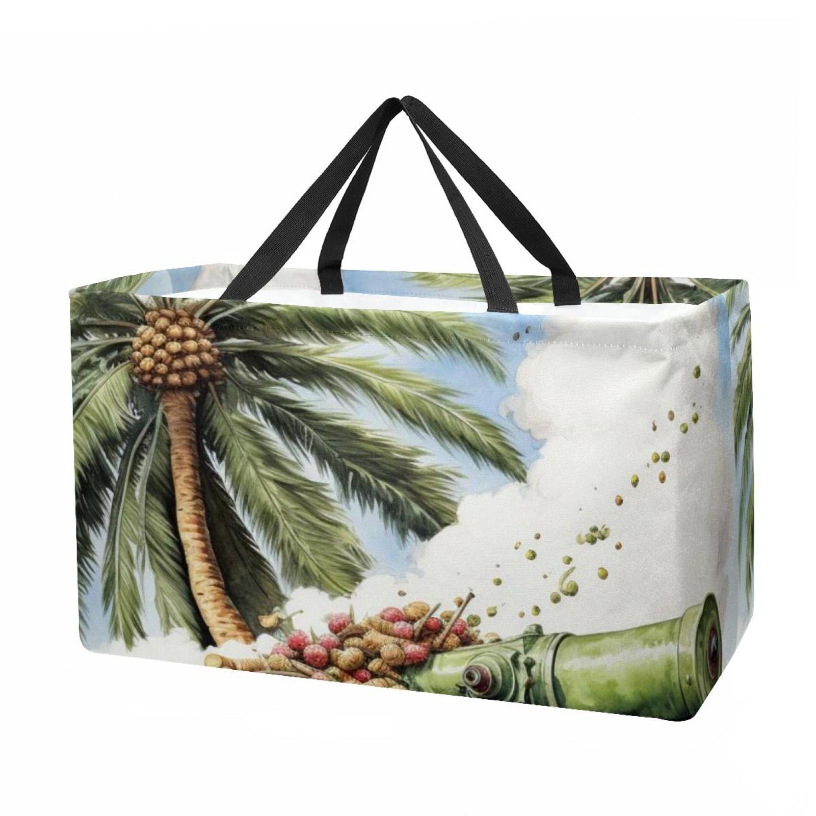 Coconut Tree Large Foldable Oxford Cloth Storage Box Organizer Picnic ...