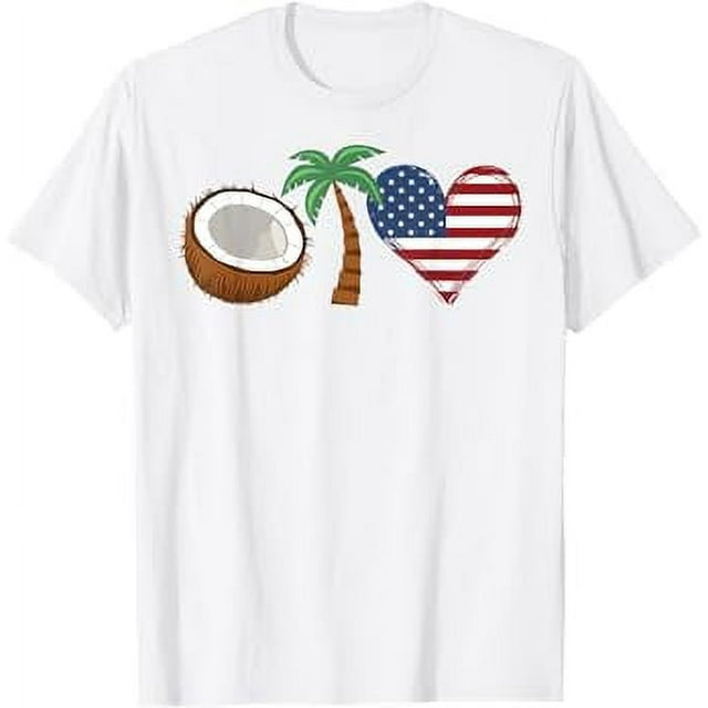 Coconut Tree Meme - Patriotic Kamala Statement USA Democrat T-Shirt ...