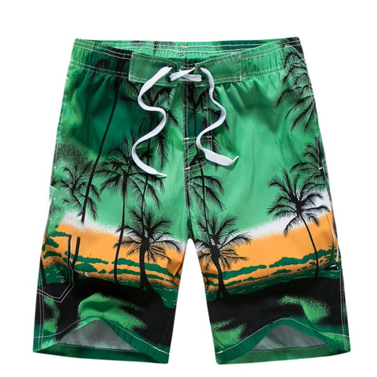 Coconut Tree Mens Swimwear Beach Shorts Surf Board Shorts Sportwear ...