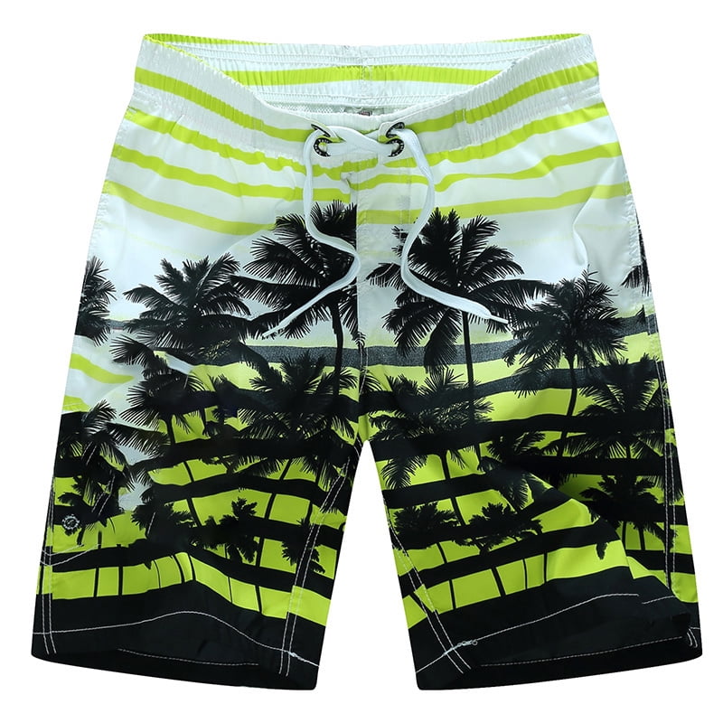 Coconut Tree Mens Swimwear Beach Shorts Surf Board Shorts Sportwear ...