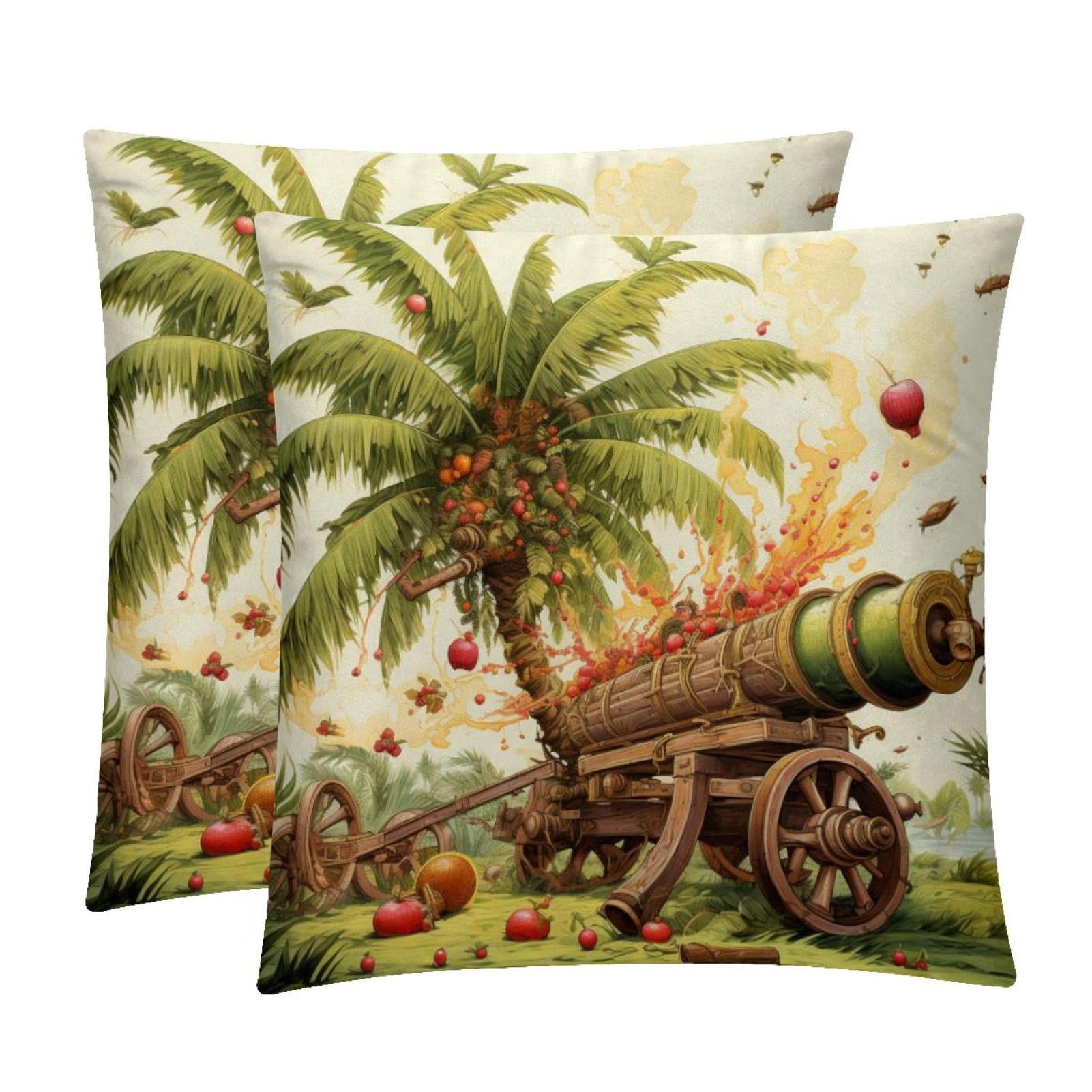 Coconut Tree Patterns for Home Decor, Covers Available in 16x16, 18x18 ...