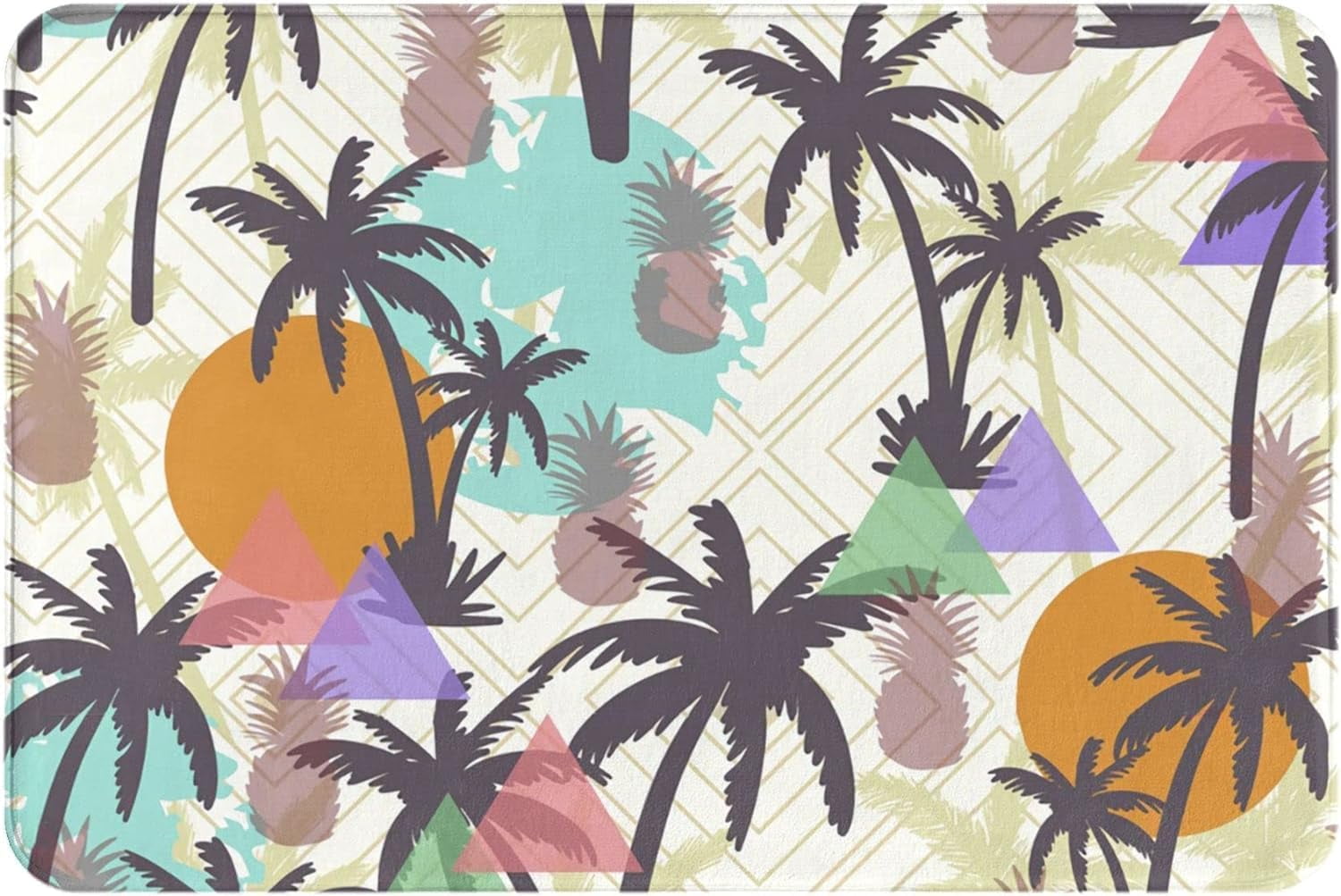 Coconut Tree Print Indoor And Outdoor Floor Mats Entrance Floor Mats