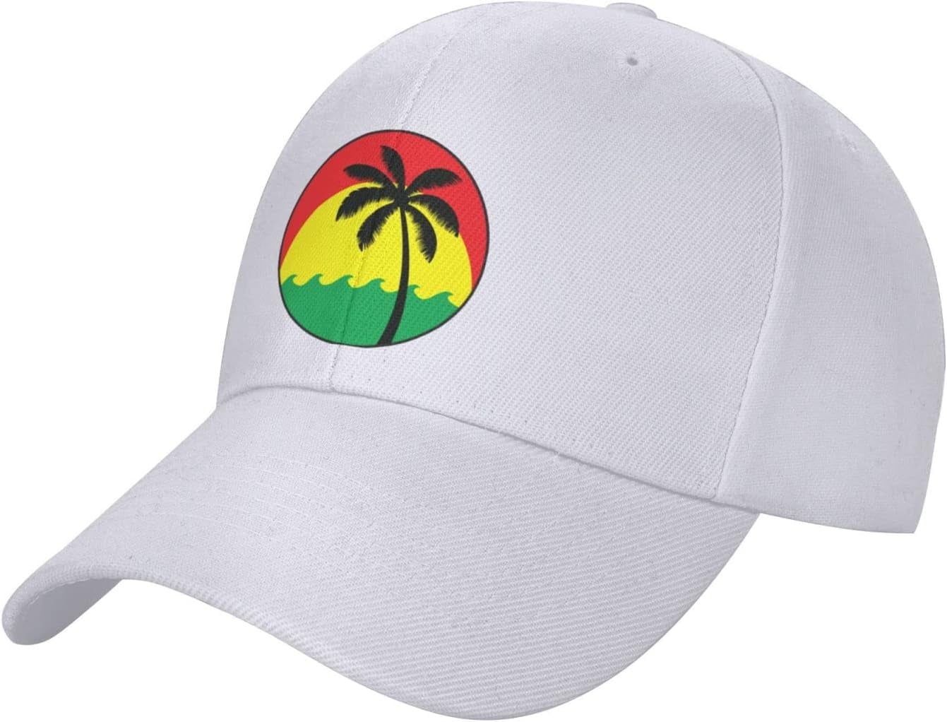 Coconut Tree Reggae Color Jamaican Hat Outdoor Cap Baseball Cap ...