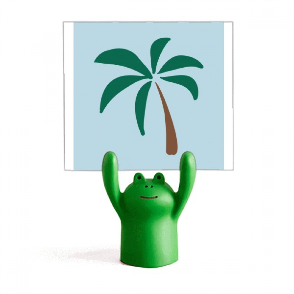 Coconut Tree Simple Cartoon Memo Holder Cartoon Animal Frog Stand ...