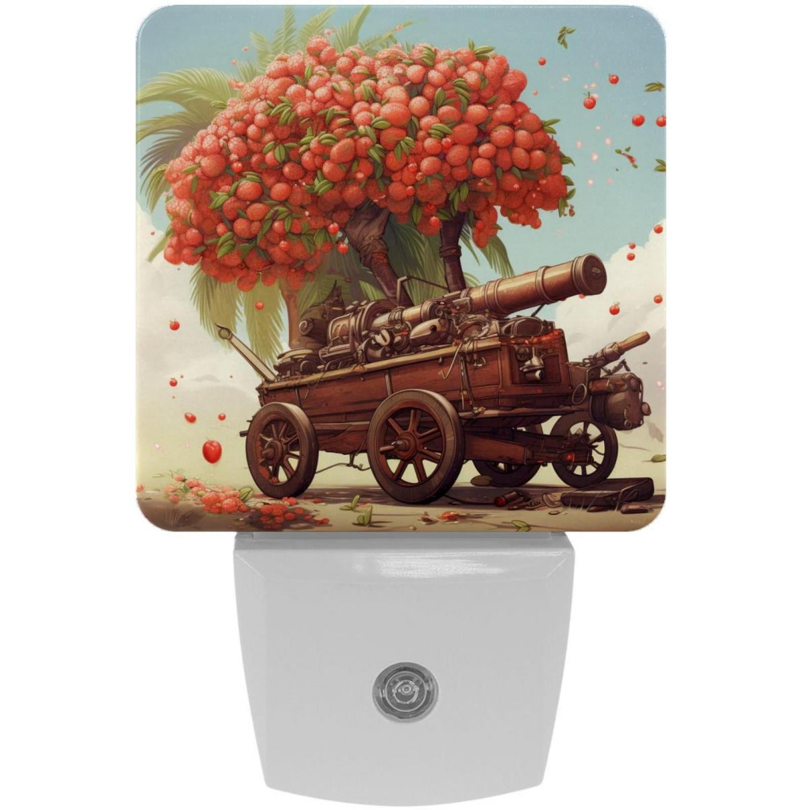 Coconut Tree & Stupid Cannon LED Square Night Light - Small and Bright ...