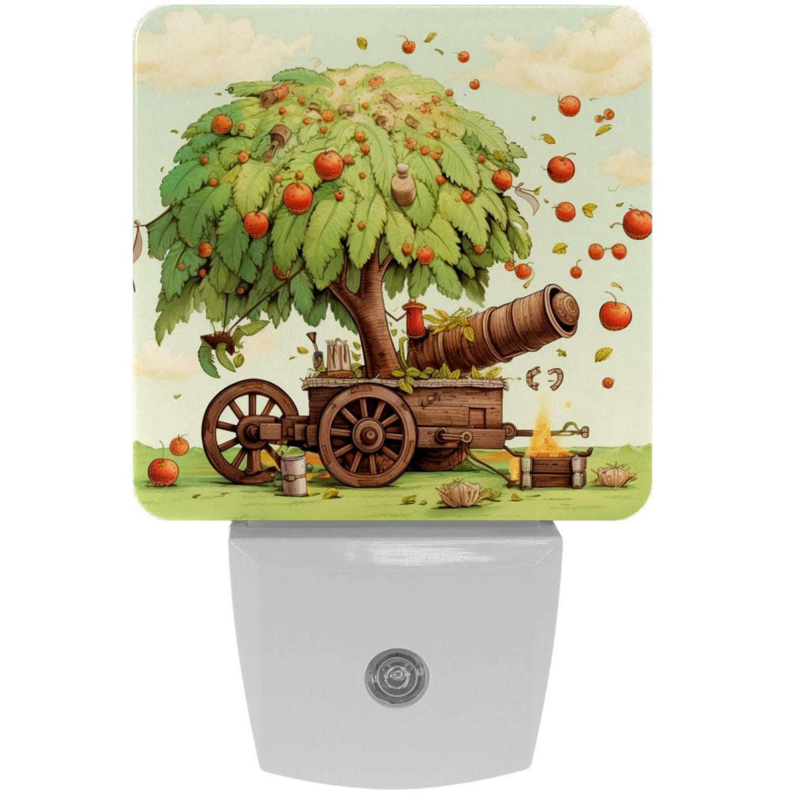 Coconut Tree & Stupid Cannon LED Square Night Lights - Bright and ...