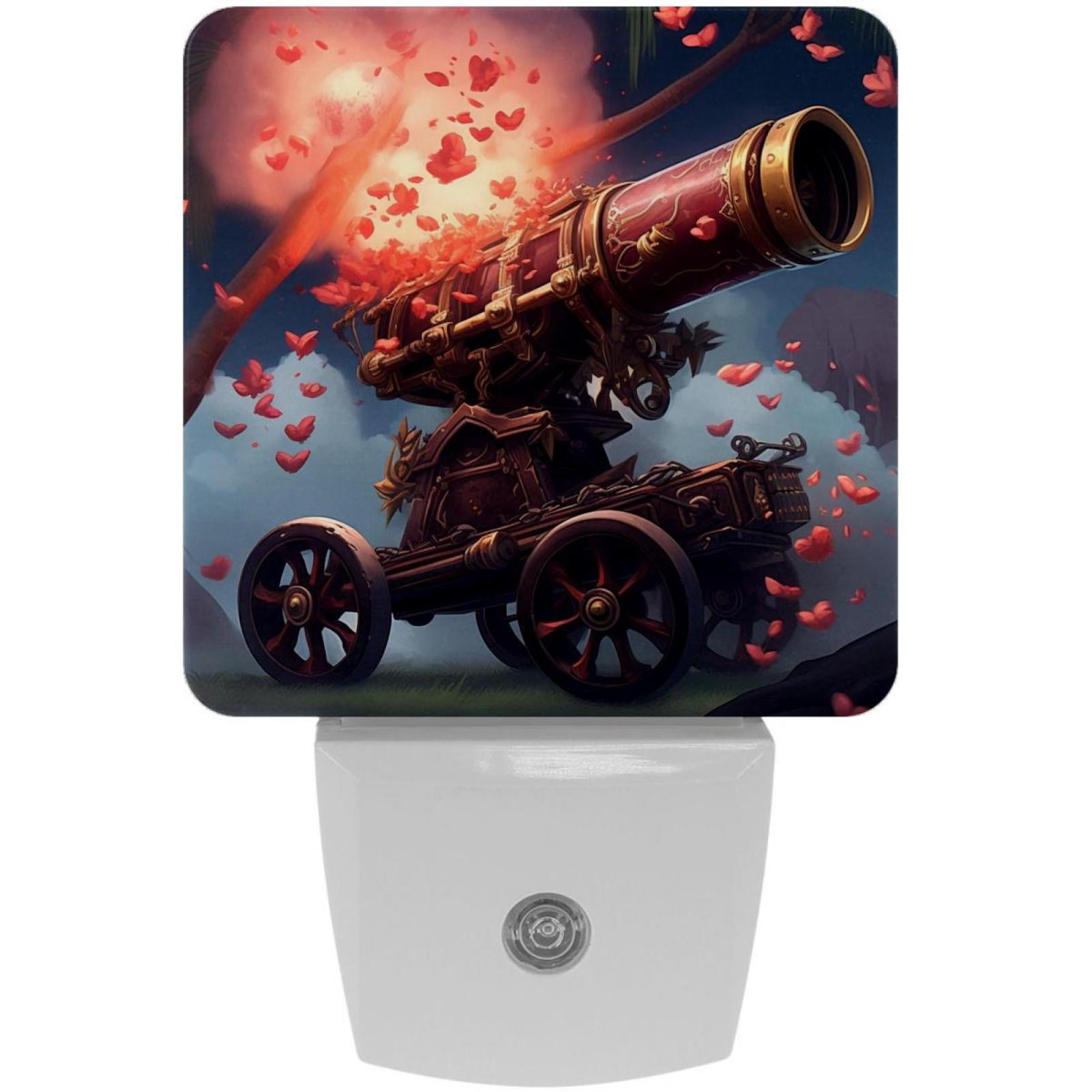 Coconut Tree & Stupid Cannon LED Square Night Lights - Energy Efficient ...