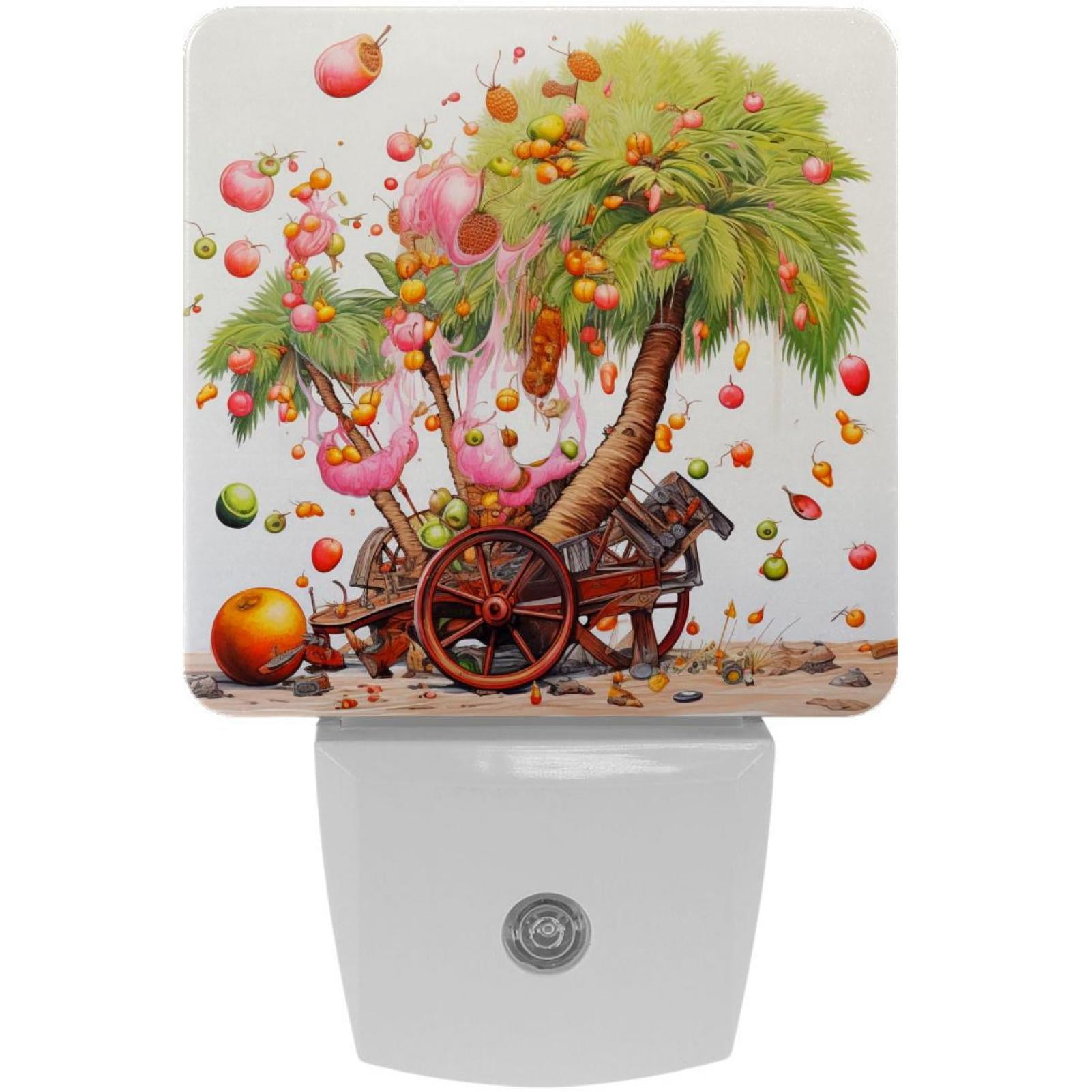 Coconut Tree & Stupid Cannon LED Square Night Lights: Energy-Efficient ...