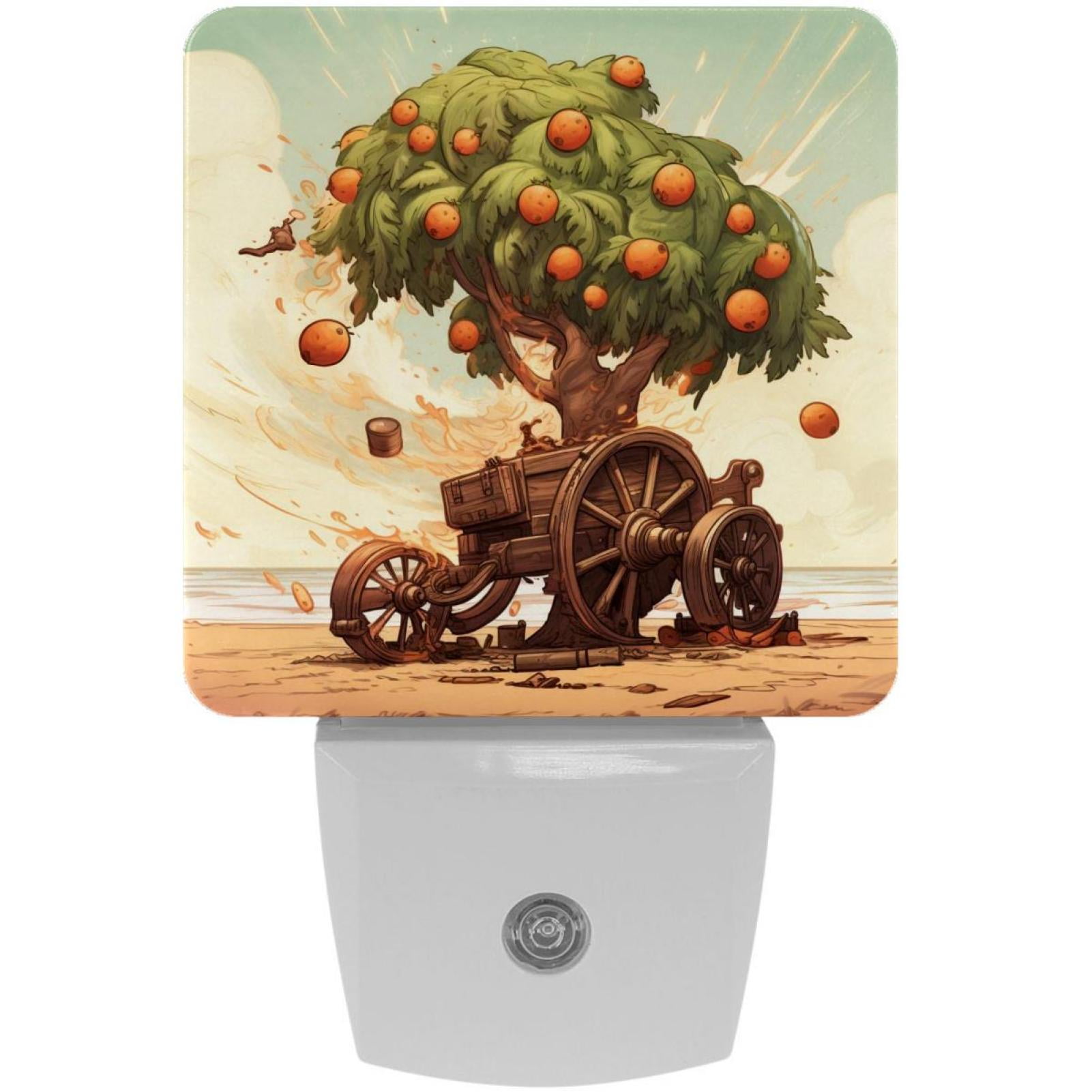 Coconut Tree & Stupid Cannon LED Square Night Lights - Portable and ...