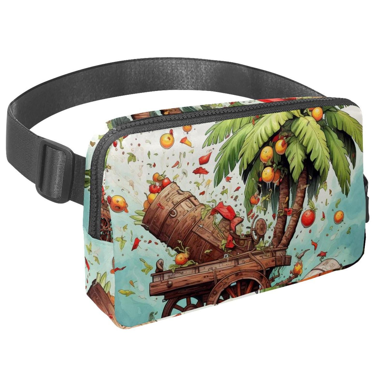 Coconut Tree & Stupid Cannon Lightweight, Adjustable Fanny Pack with ...