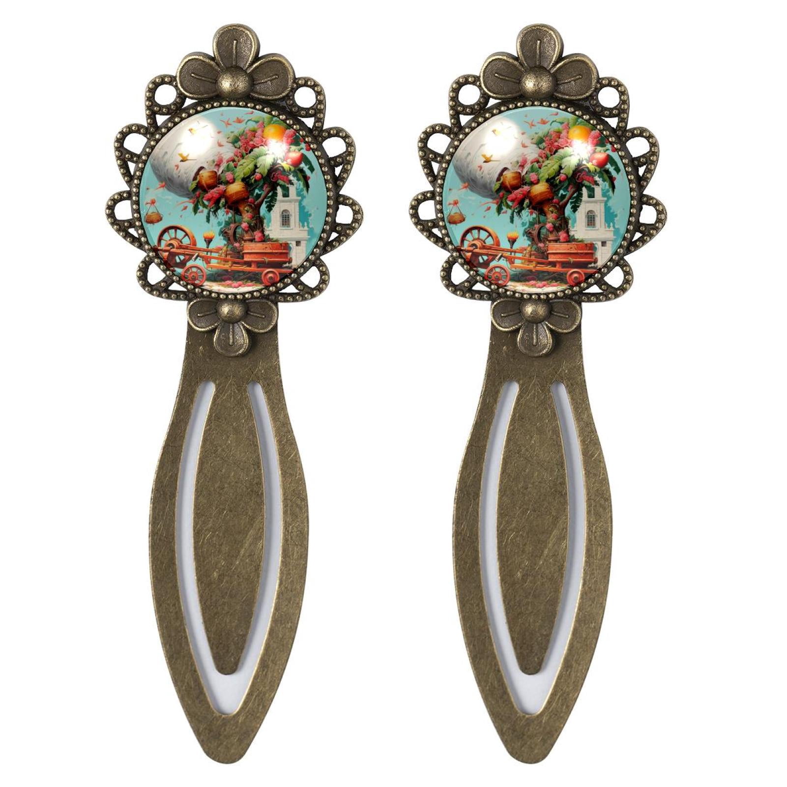 Coconut Tree & Stupid Cannon Vintage Copper-Colored Lace Bookmarks: Set ...