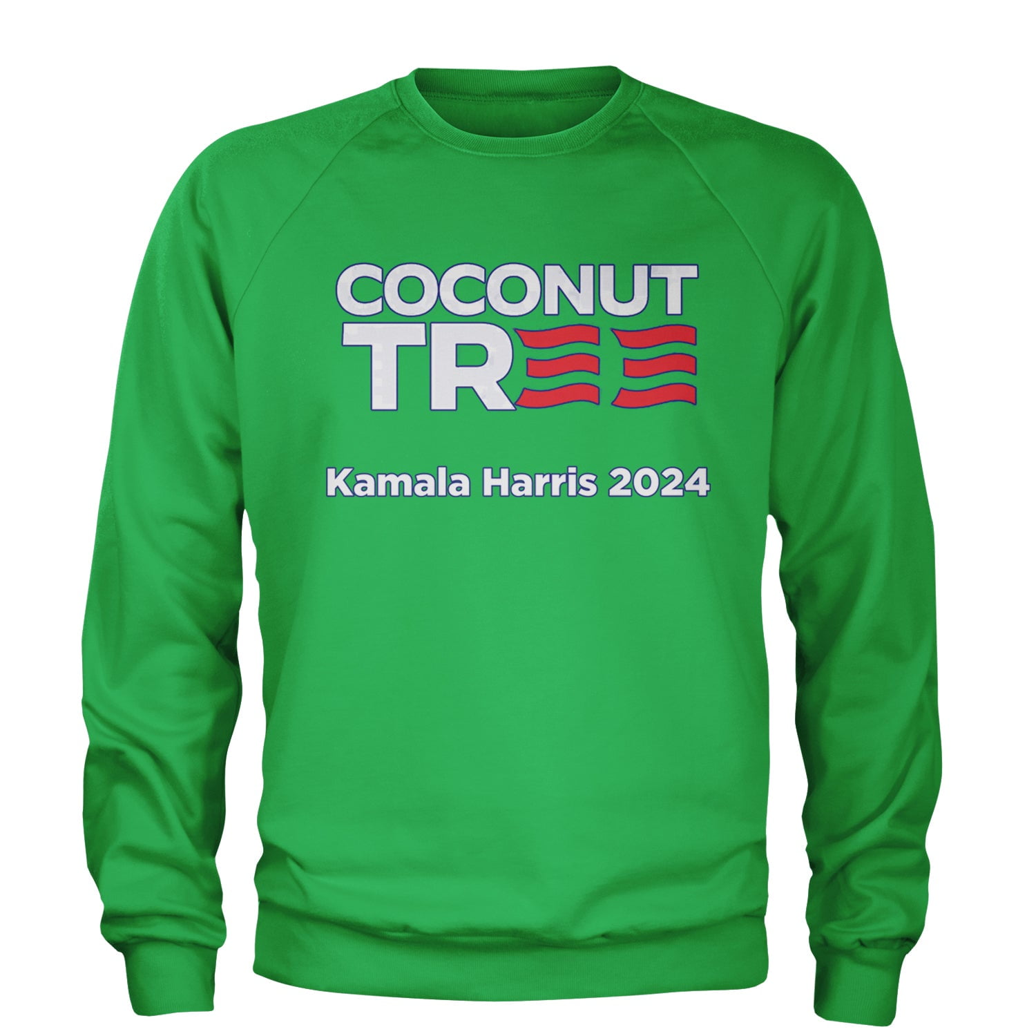 Coconut Tree - Support Kamala Harris For President 2024 Adult Crewneck ...