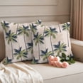 Coconut Tree Tropical Plant Waterproof Throw Pillow Covers Set of 2 ...