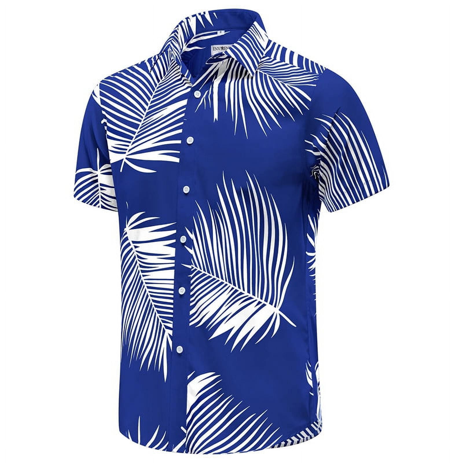 Coconut Trees Beach Shirts for Men Clothing 3D Printing Hawaiian Aloha ...