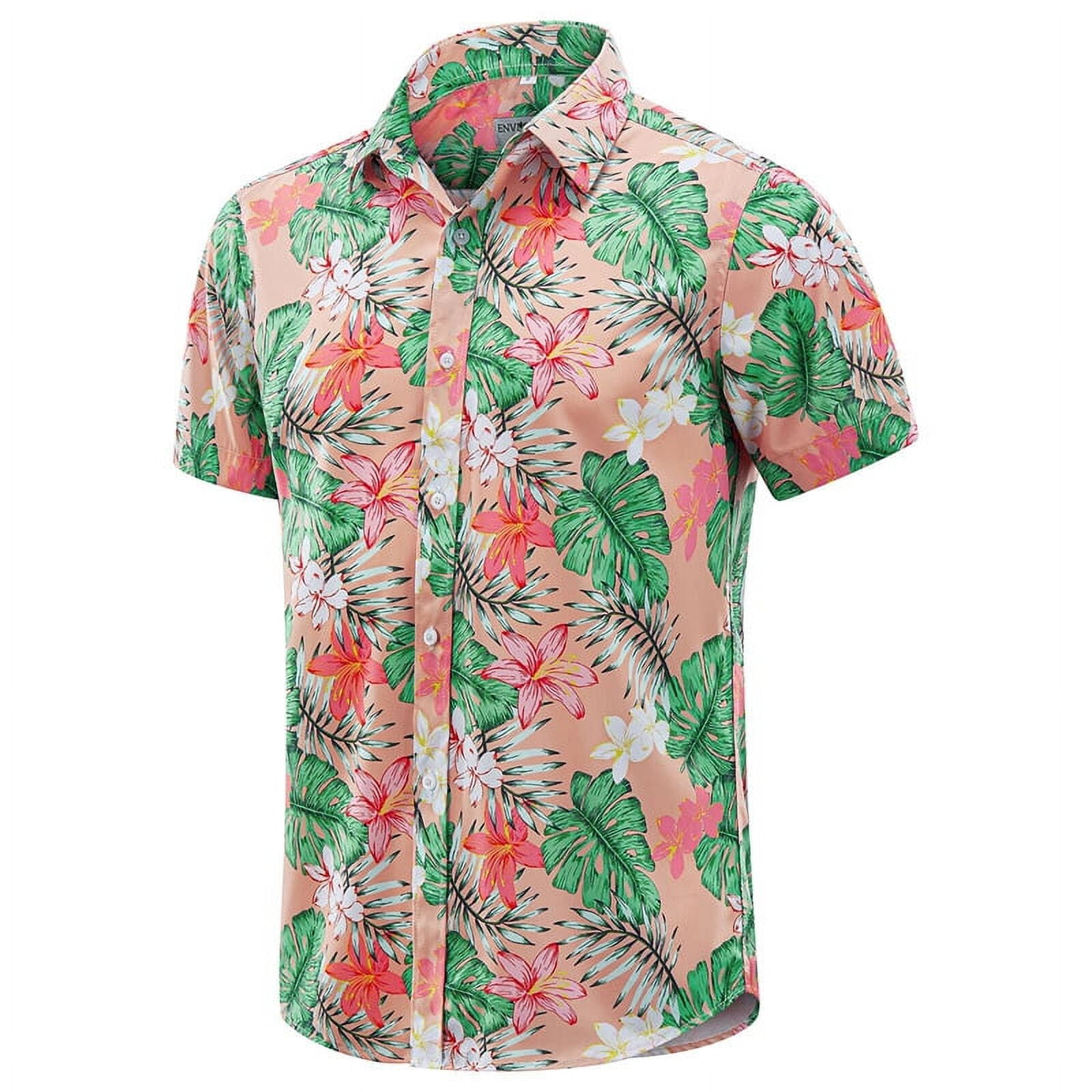 Coconut Trees Beach Shirts for Men Clothing 3D Printing Hawaiian Aloha ...