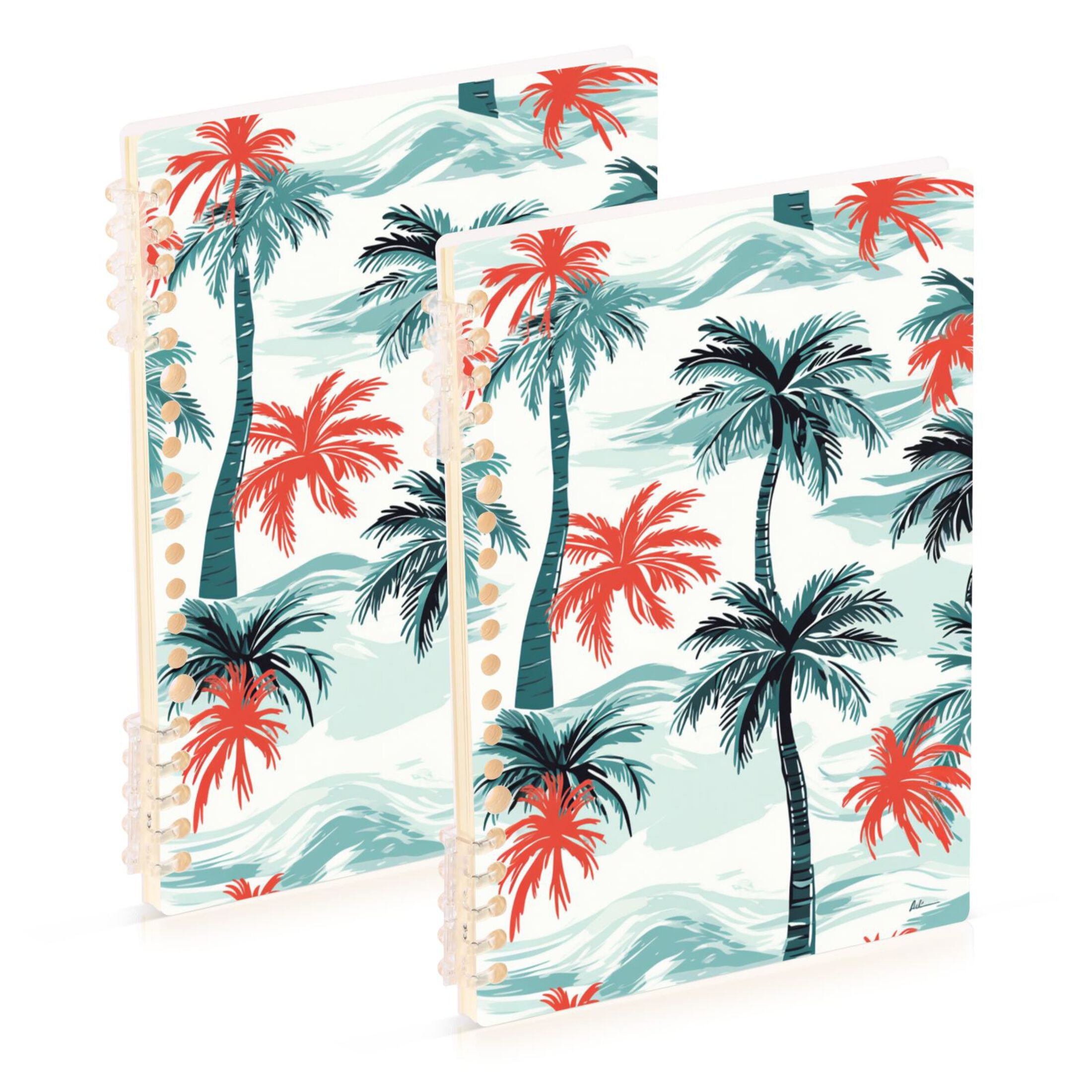Coconut Trees Lined Spiral Journal Notebook 60 Pages A5 College Ruled ...