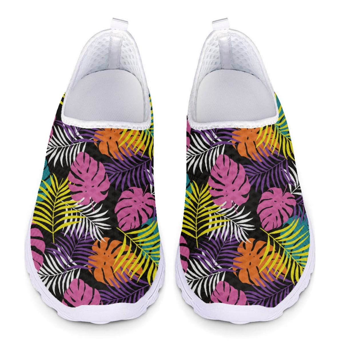 Coconut Turtle Back Bamboo Tropical Rain Forest Style Print Summer Flats Shoes Sneakers Running ...