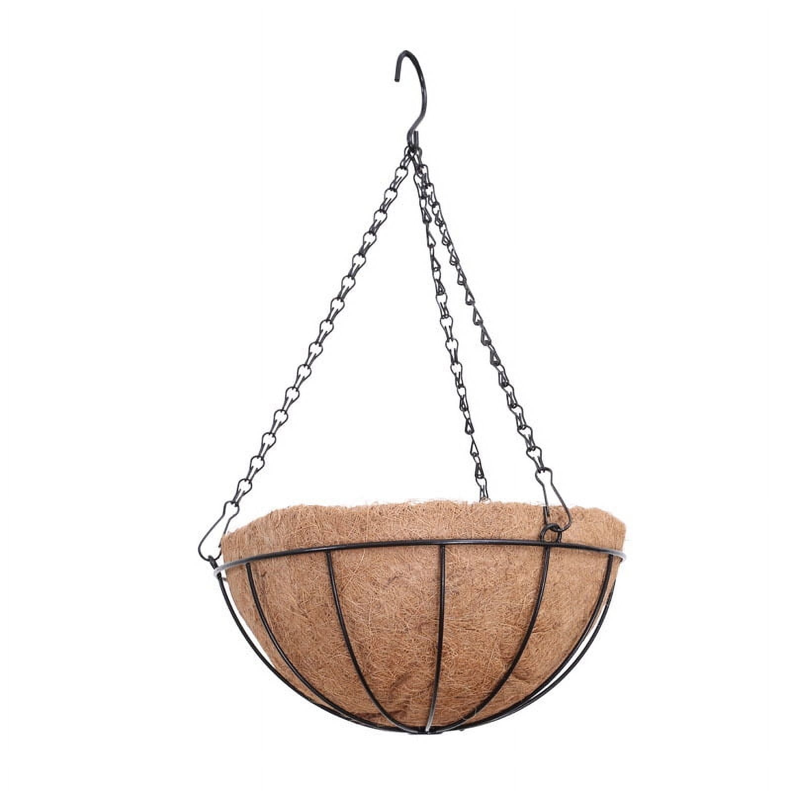 Coconut palm flower pot iron coconut palm hanging basket flower pot ...