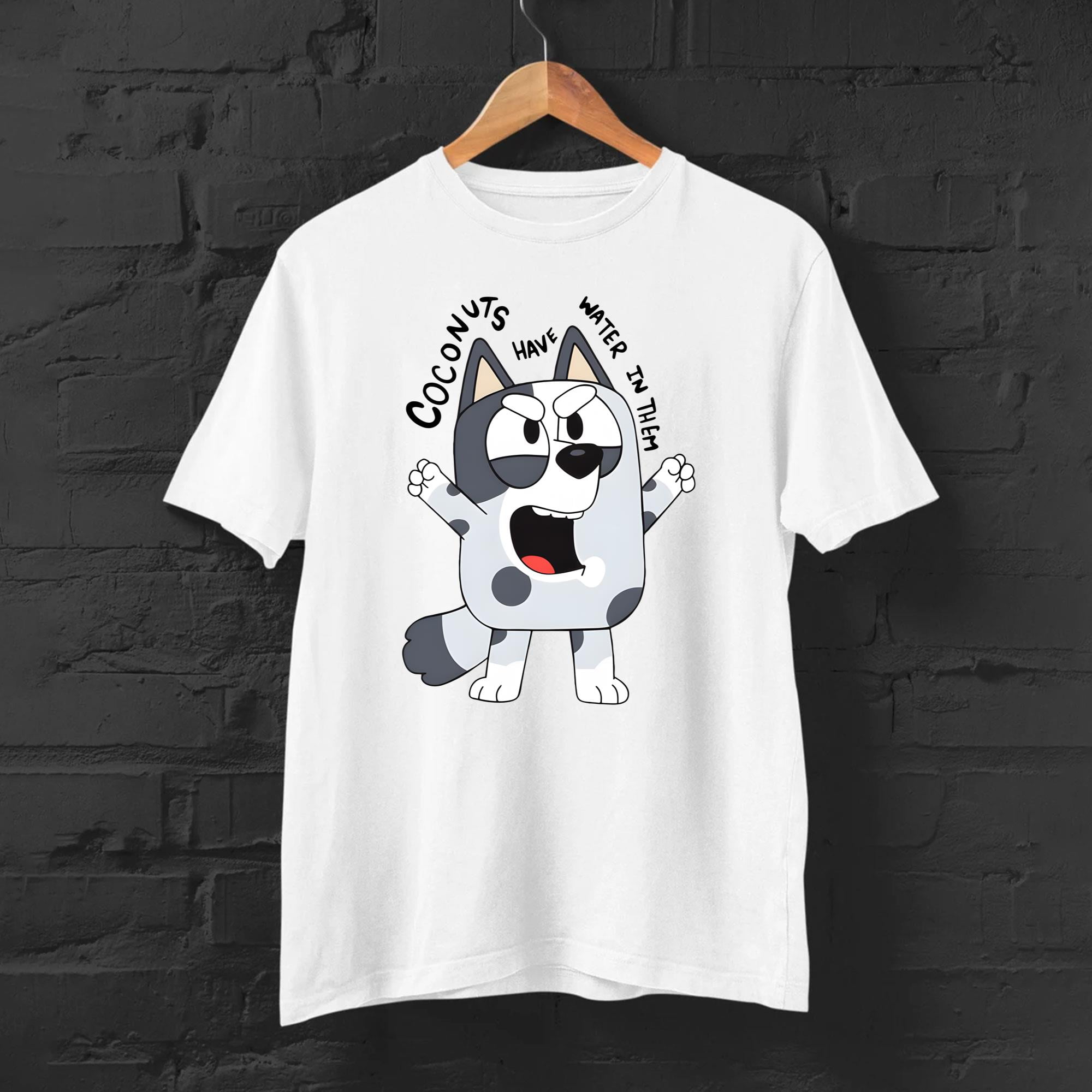 Coconuts Have Water Cartoon Graphic T-Shirt, Muffin Inspired Shirt ...